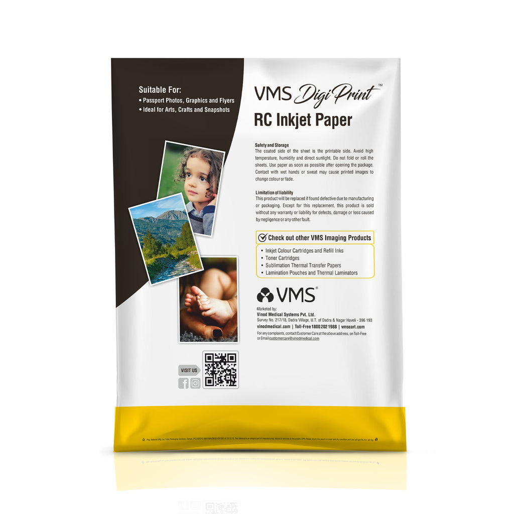 Buy VMS DigiPrint 240 GSM A4 Glossy Photo Paper - 20 Sheets Online ...