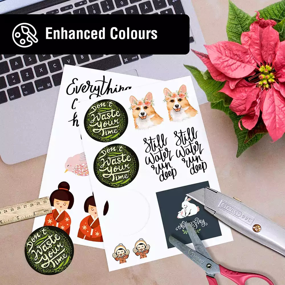 Elevate Your Creations with VMS Professional 135 GSM A4 Self Adhesive ...